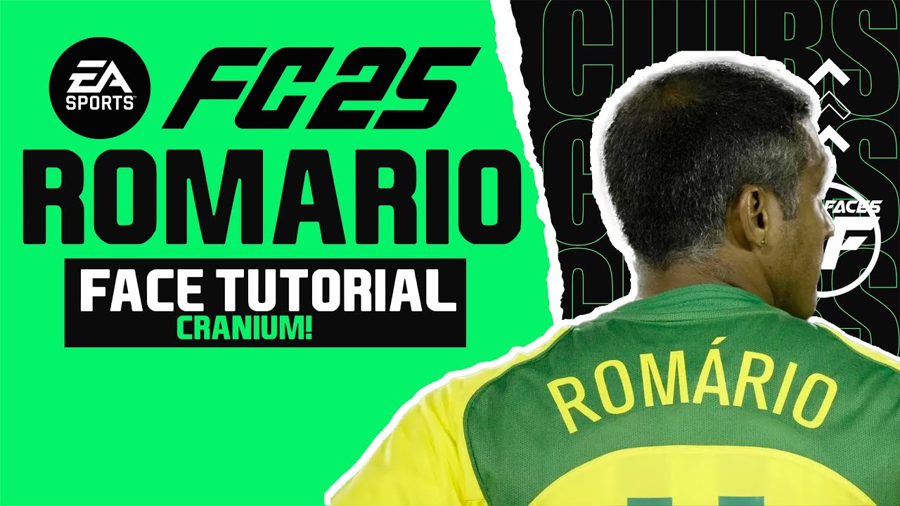 EA FC 25 ROMARIO FACE CRANIUM - Pro Clubs Face Creation - CAREER MODE ...