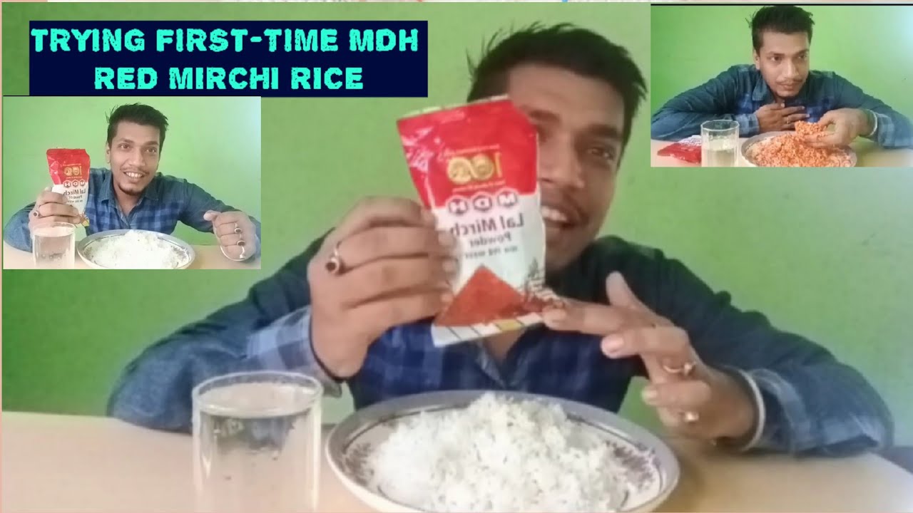 EATING MDH RED MIRCHI RICE// #ASSAM_SILCHAR #vlog #viral #eating #funny ...
