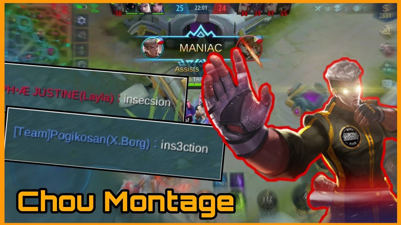 CHOU GOD MODE | Chou Montage | [Mobile Legends] - YouTube