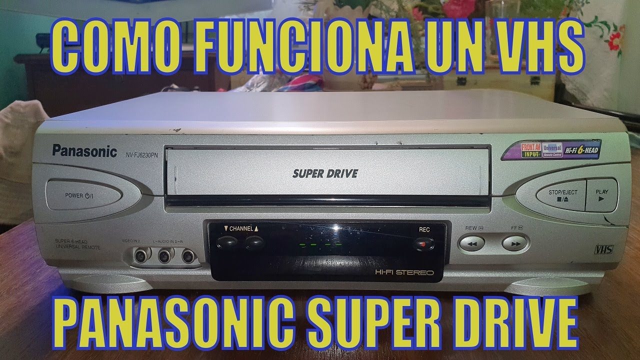COMO FUNCIONA UN GRABADOR Y REPRODUCTOR PANASONIC SUPER DRIVE STEREO ...