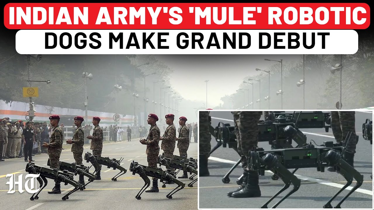 Watch: Indian Army's Robotic Dogs 'Sanjay' Lead the Charge at Kolkata ...