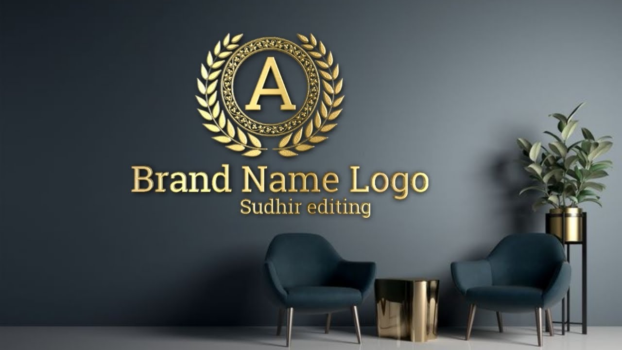 Brand Name Logo Design || How To Make Letter Logo Design Pixellab ...