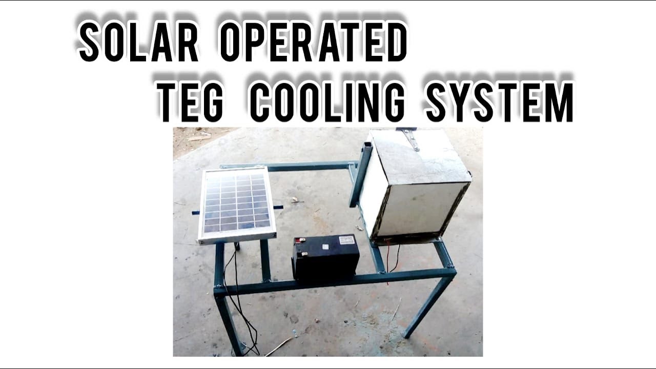 SOLAR OPERATED TAG COOLING SYSTEM - YouTube