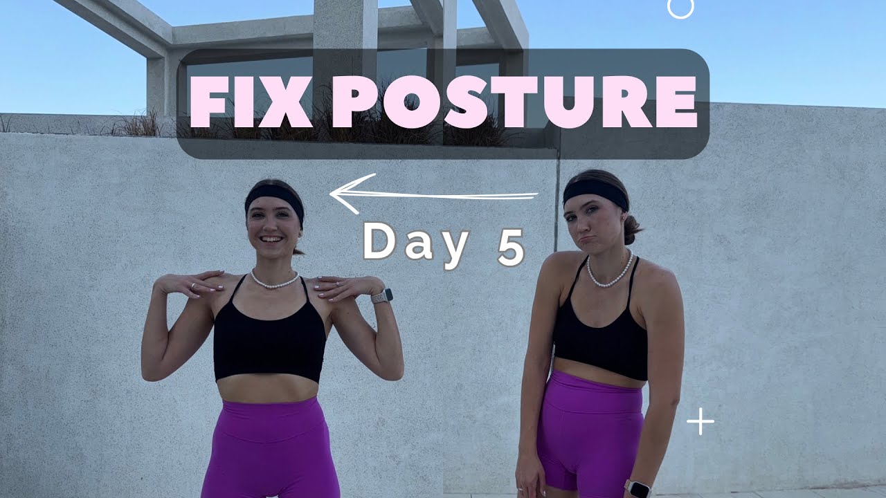 15 MIN BYE BYE ROUND BACK - workout & stretching, fix your posture, for ...