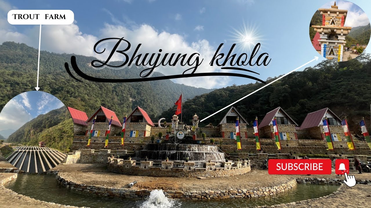 BHUJUNG KHOLA (Gandaki rainbow trout farm)pokhara vlog part2 Hansit ...