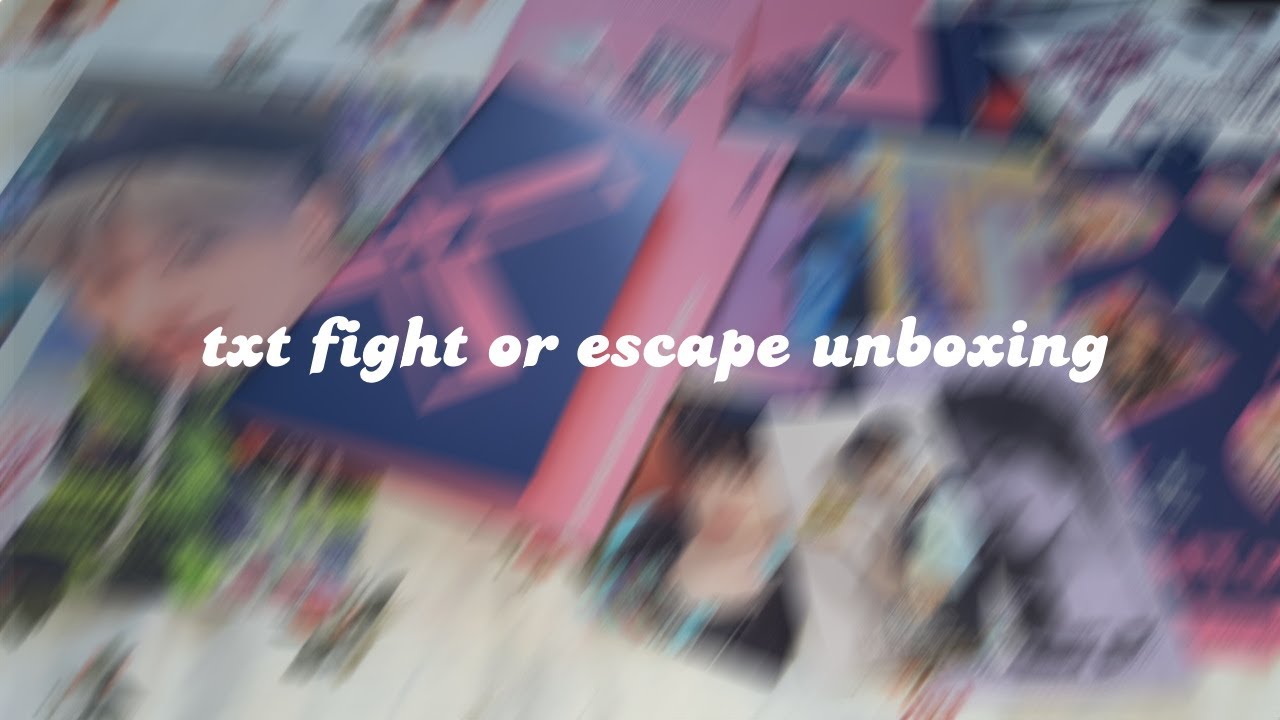 txt fight or escape unboxing l распаковка txt fight or escape ♡ - YouTube