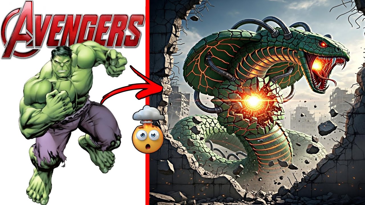Avengers Turned Into Realistic Robot Snakes | Hulk, Batman & More ...