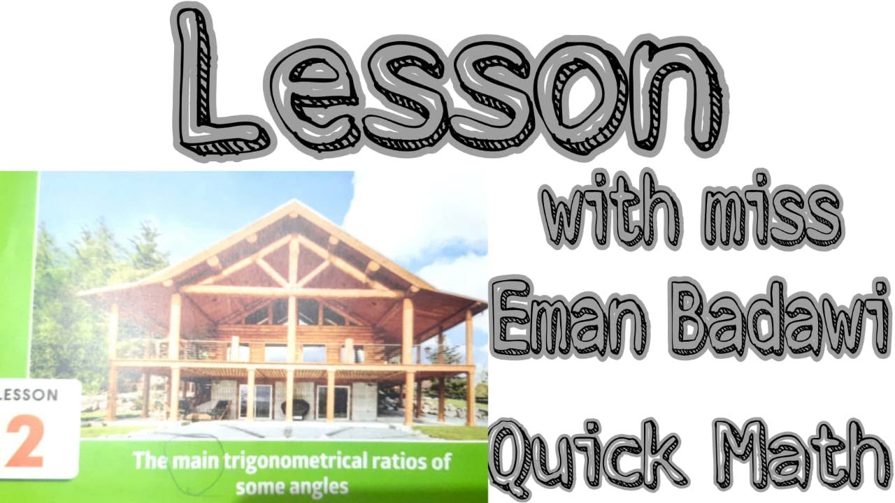 The main trigonometric ratios of some angels ( 1st term , prep 3 ...