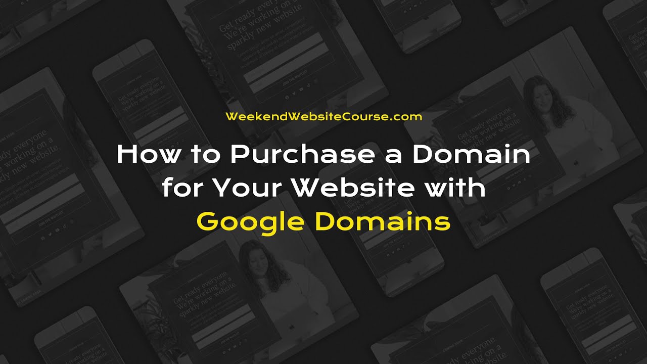 How to Purchase a Domain for Your Website with Google Domains - YouTube