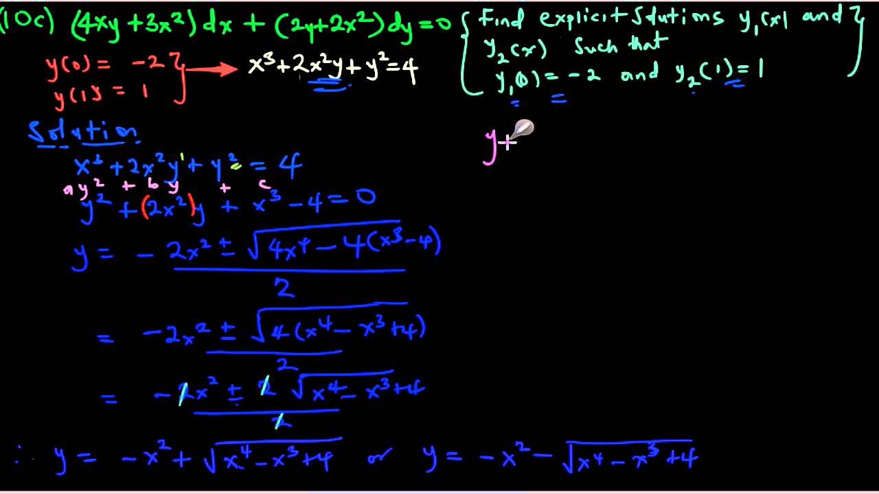 Proof that a differential equation is exact. (Complete proof!) [10 ...
