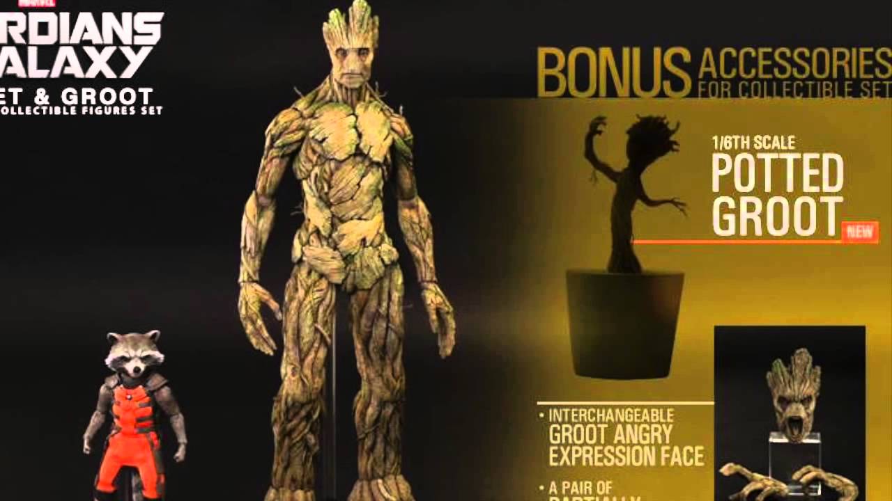 Potted Groot Included With Guardians Of The Galaxy Hot Toys Rocket ...