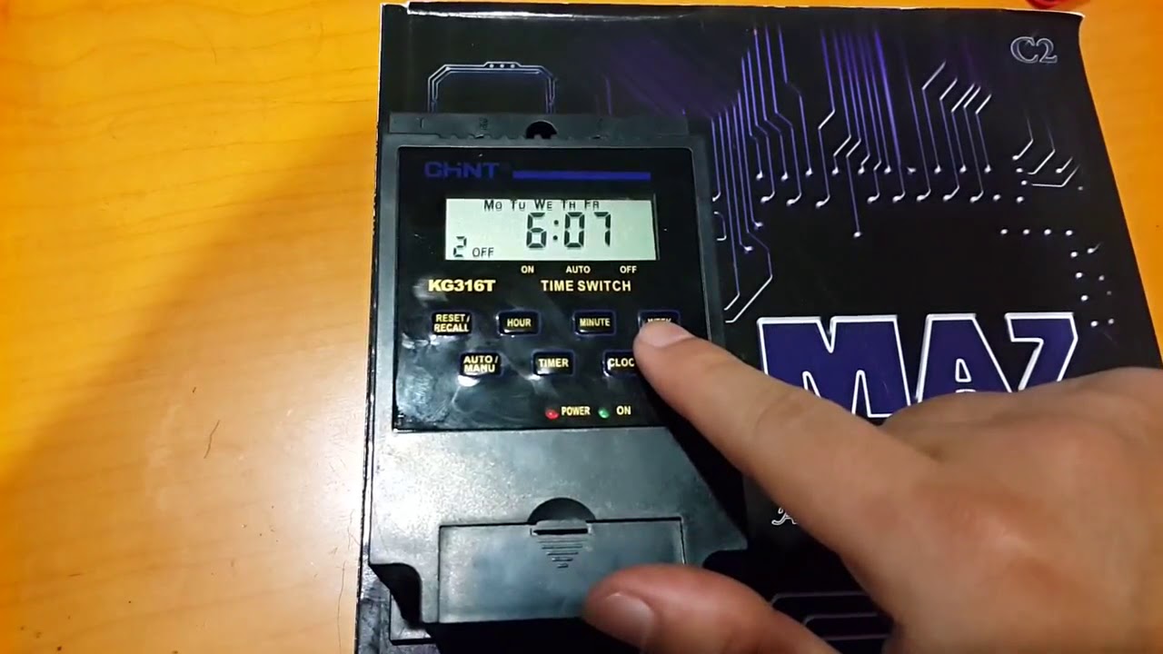 Programacion Timer KG316T - YouTube