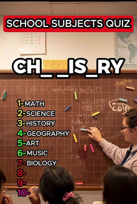 School Subjects QUIZ - YouTube