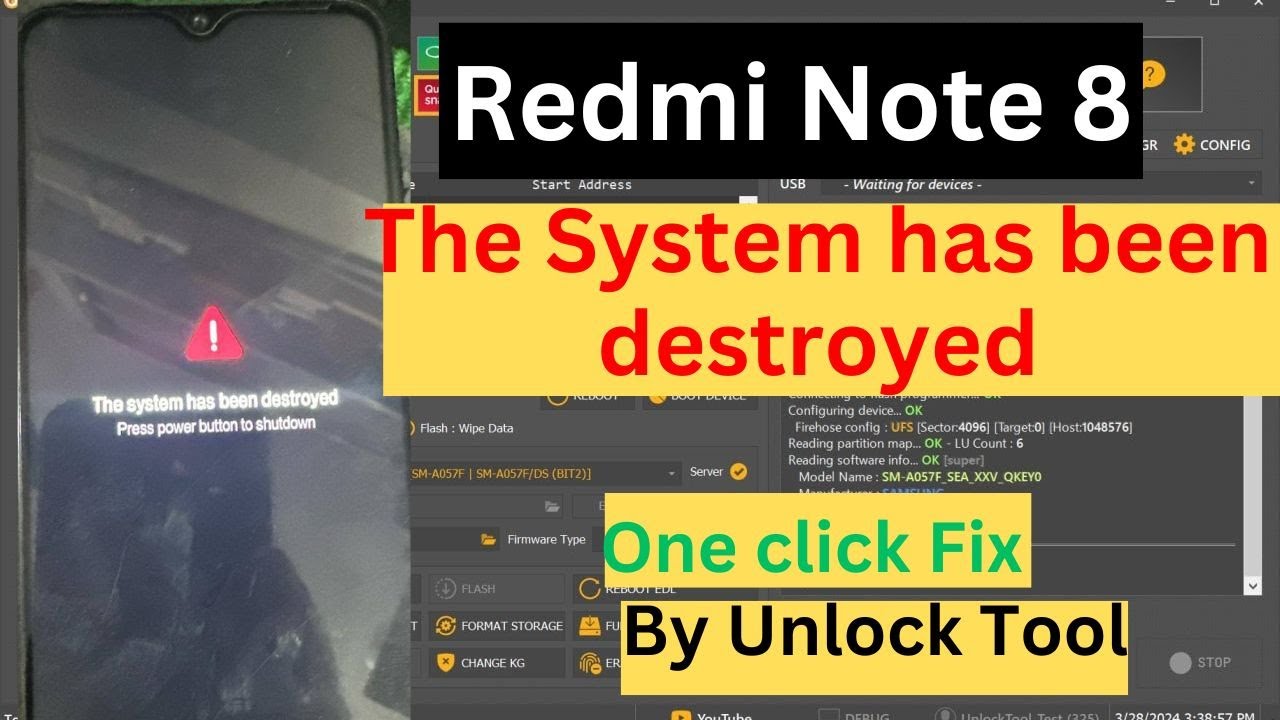 Fix The System has been Destroyed Issues Redmi Note 8 | One Click By ...