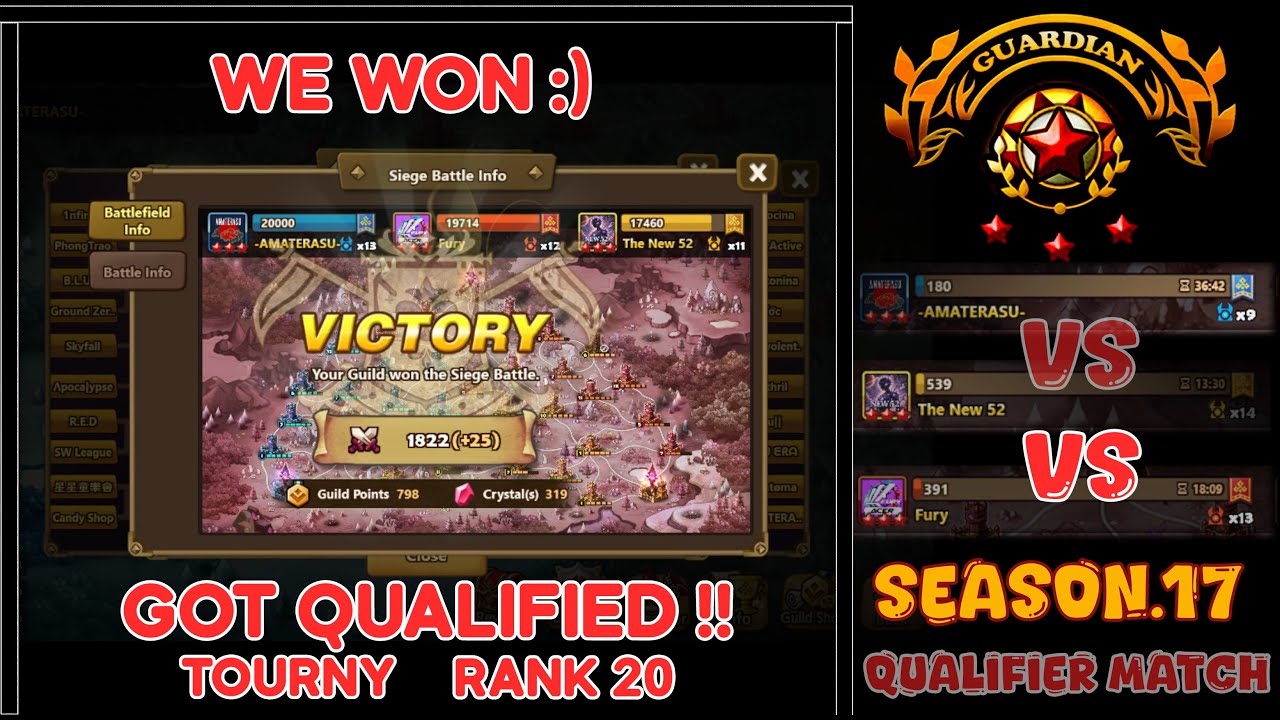 G3 Siege S17 Qualification Match - AMATERASU vs Fury Vs THE NEW 52 ...