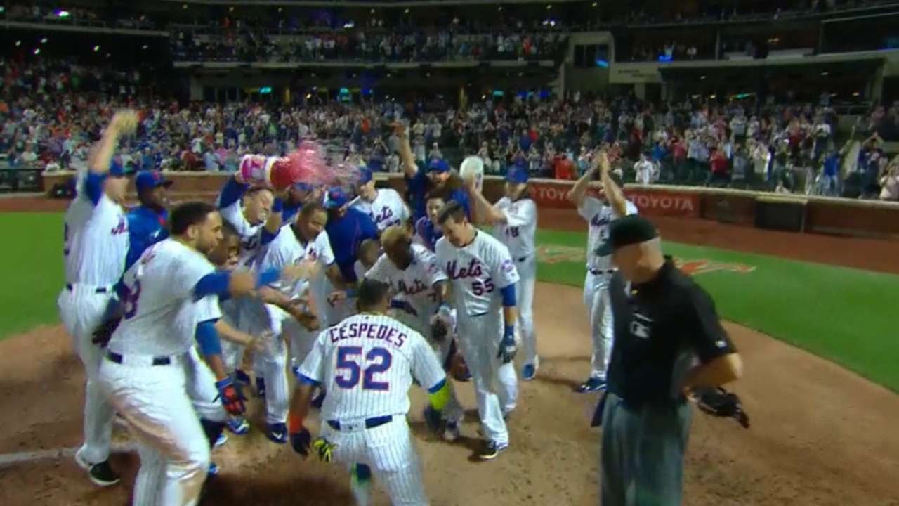 8/29/16: Cespedes lifts Mets with walk-off homer - YouTube
