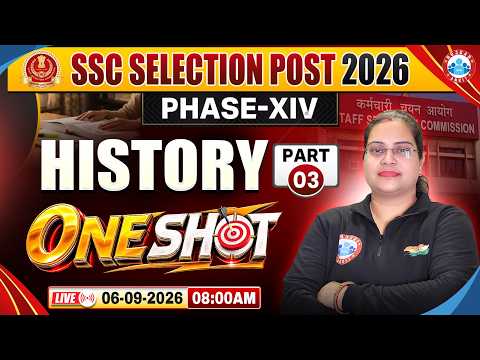 SSC Selection Post 2026 | SSC History Marathon | History One Shot | History By Parul Ma'am