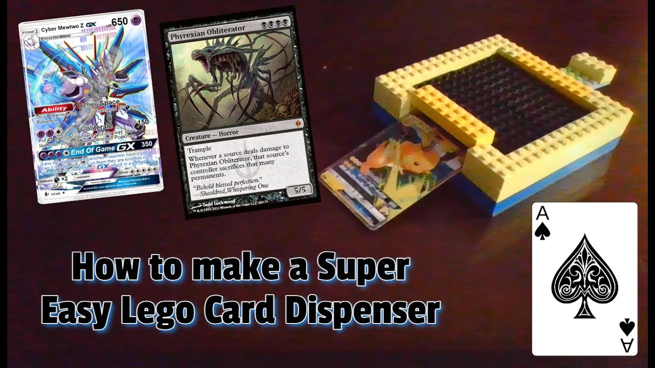 How To Build a LEGO Card Dispenser (Quick & Easy) DIY #TeamSeas - YouTube