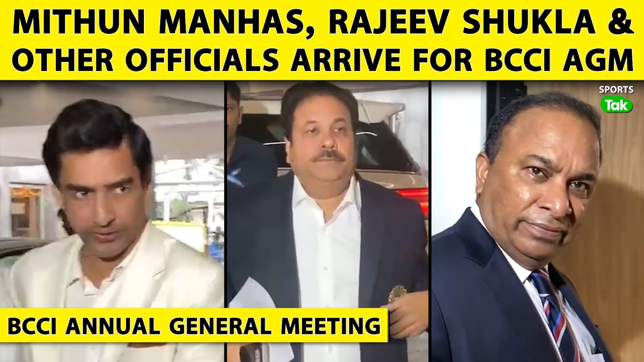 Mithun Manhas, Rajeev Shukla, Devajit Saikia & Top BCCI Officials Attend Annual General Meeting ...
