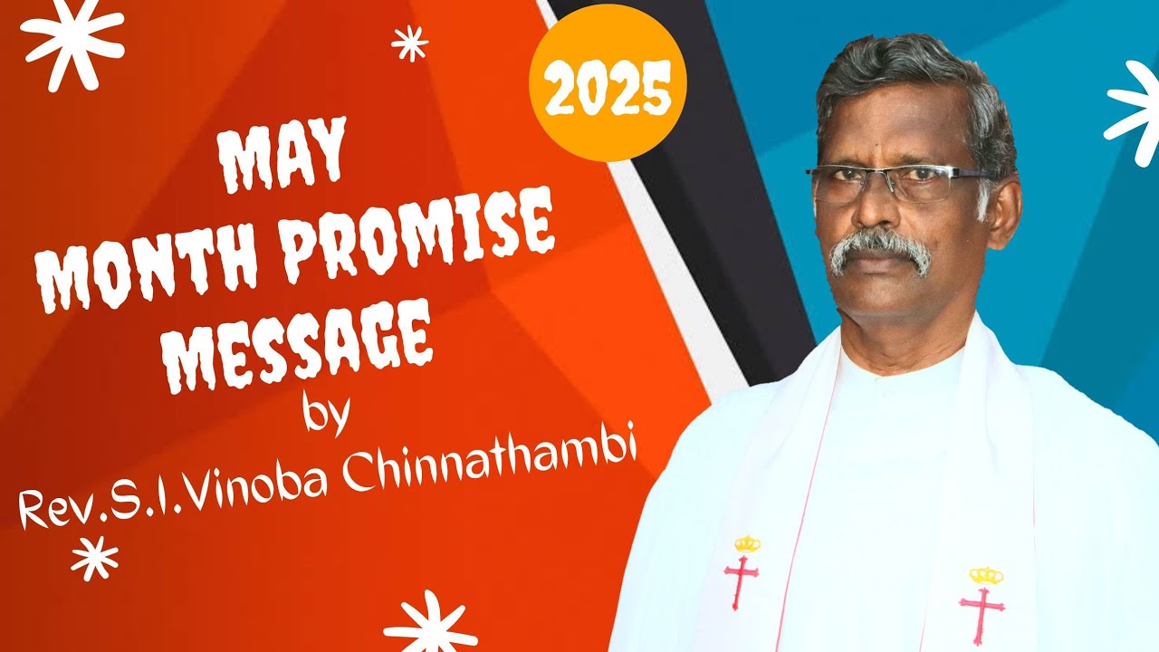May month Promise word ||01.05.2025||Sermon by Rev.S.I. Vinoba ...