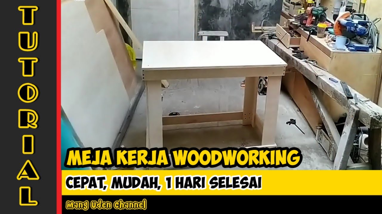Cukup Satu Lembar Bisa Membuat Meja Kerja Dari Triplek 12mm - YouTube