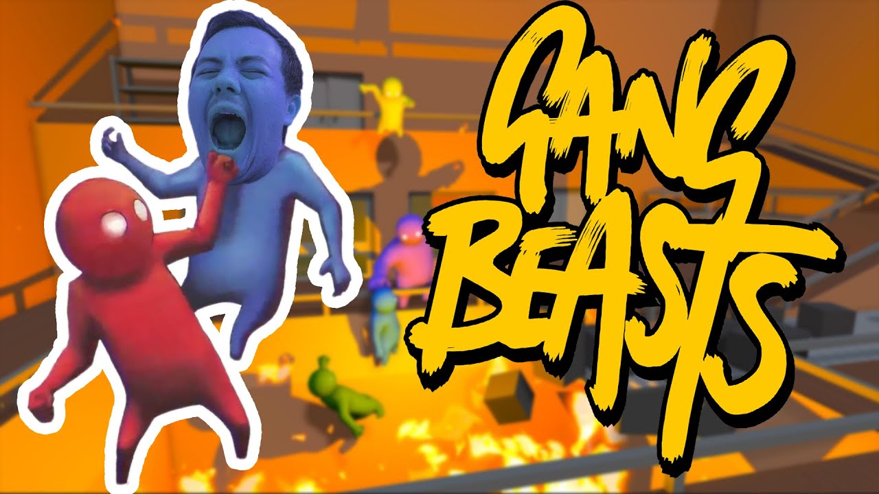Gang Beasts w/ Friends | BEAR IN THE WOODS?! - YouTube