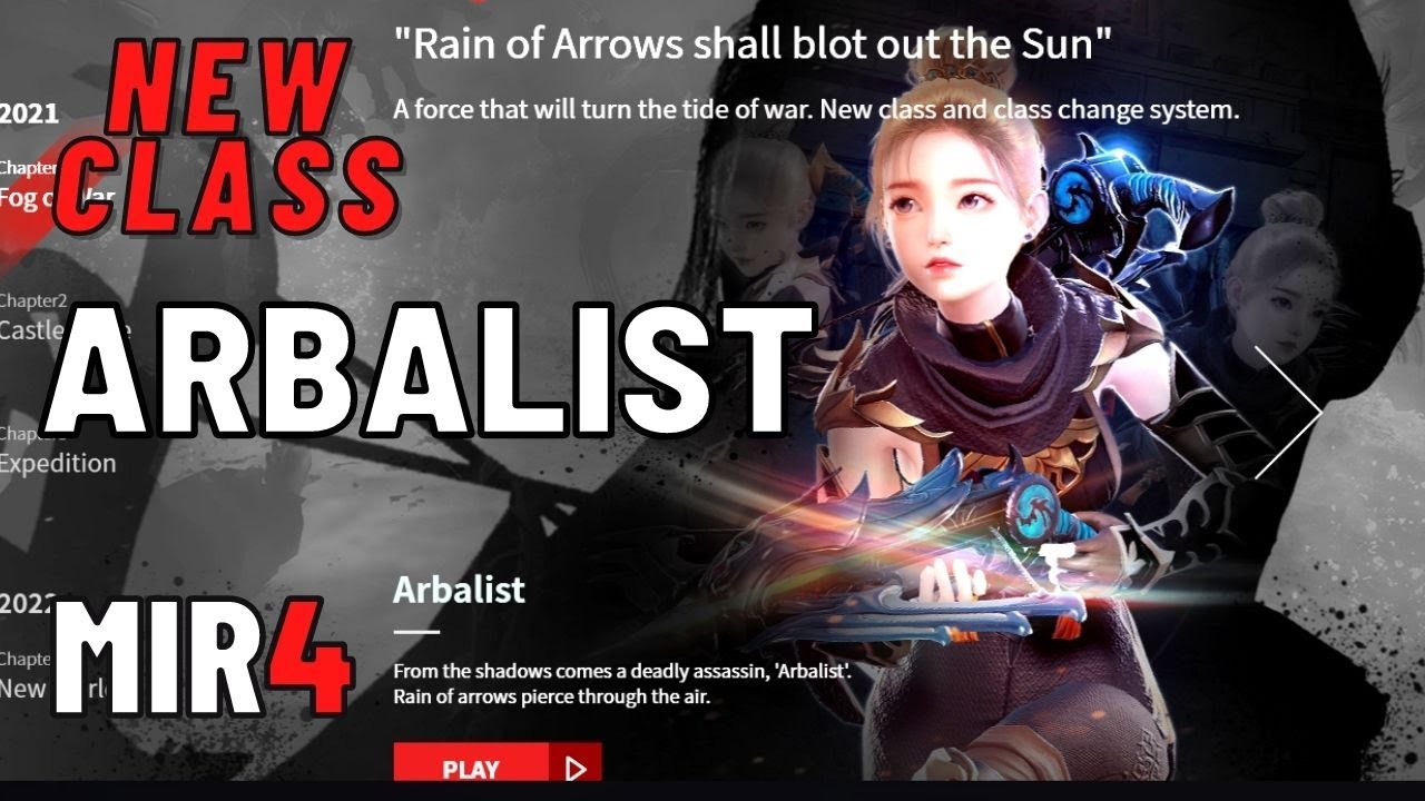MIR4 GUIDE : NEW CLASS ARBALIST - YouTube