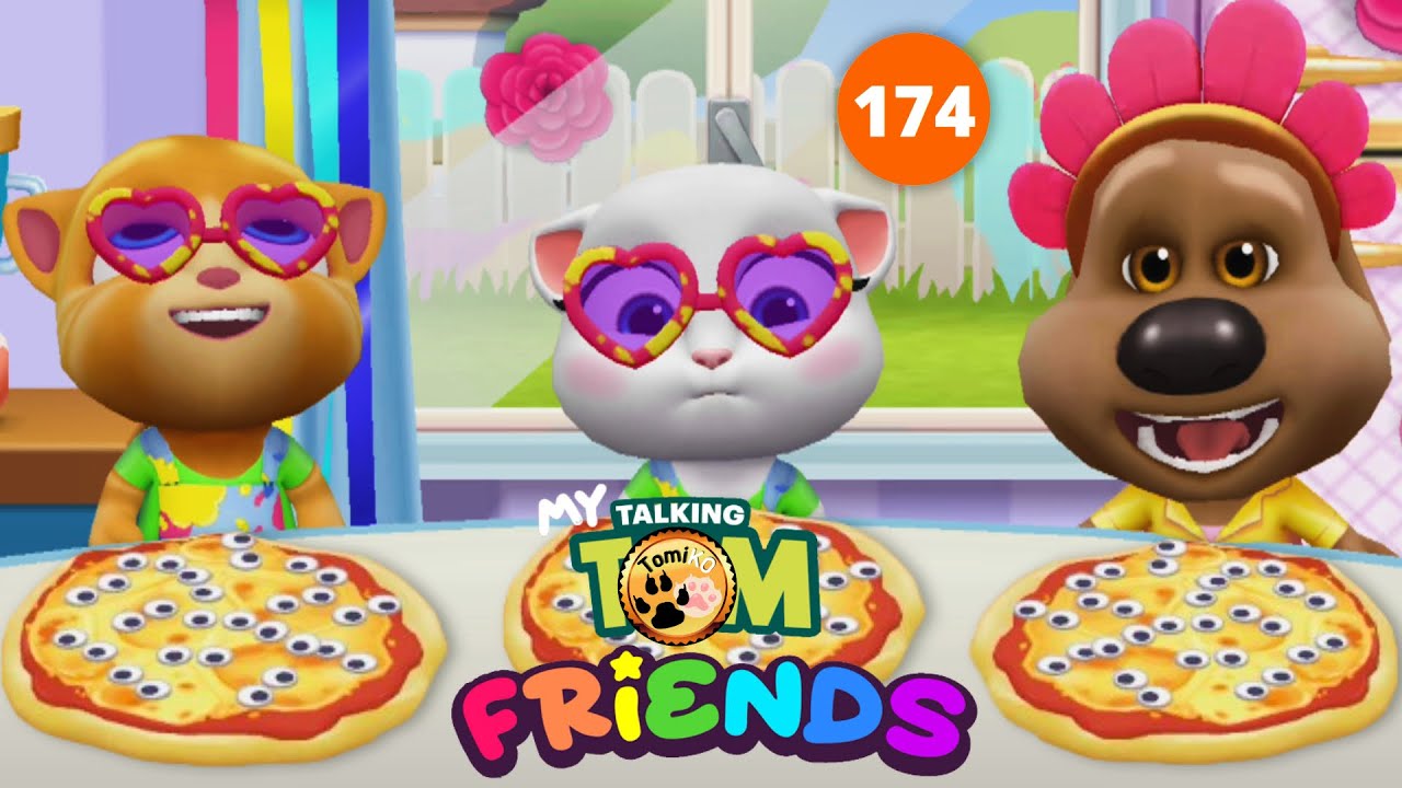 Happy spring day 🍕👀 Colored spring 🌸🌼🌞 Talking Tom and friends | Part ...