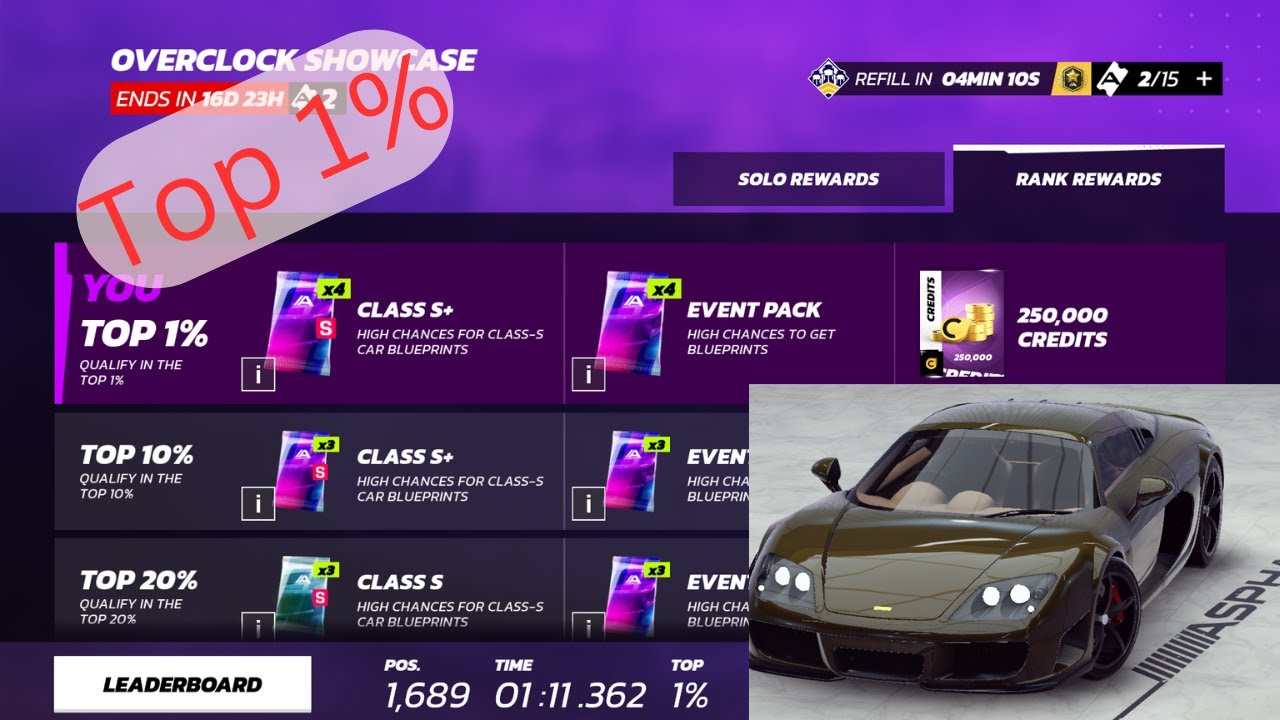 Asphalt 9 - Over clock showcase - Noble M66 Speedster |Top 1% |1.11.3XX ...