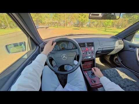1997 Mercedes-benz C-Class W202 2.2 D AT (95 hp) - Old Germany diesel car POV Test Drive