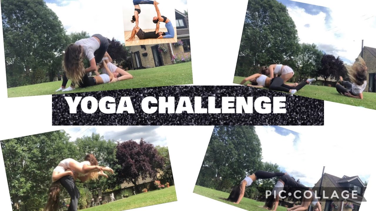 YOGA CHALLENGE W 3 PEOPLE - YouTube
