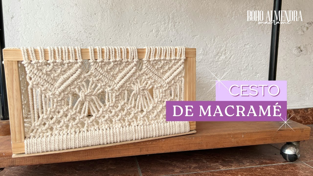 Tutorial Caja decorativa de macramé - DIY 💜 - YouTube