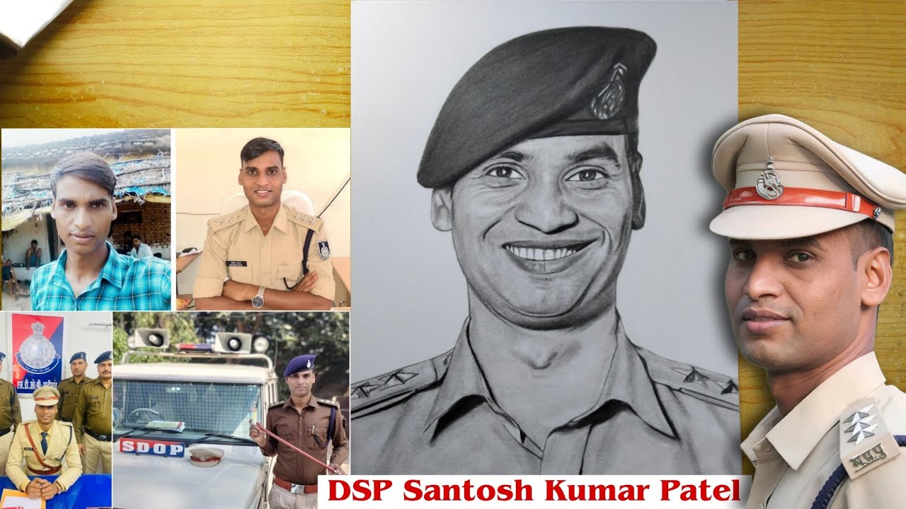 I Draw @dspsantoshpatelofficial Sketch 🔥🥰 | DSP Santosh Kumar Patel Sir ...