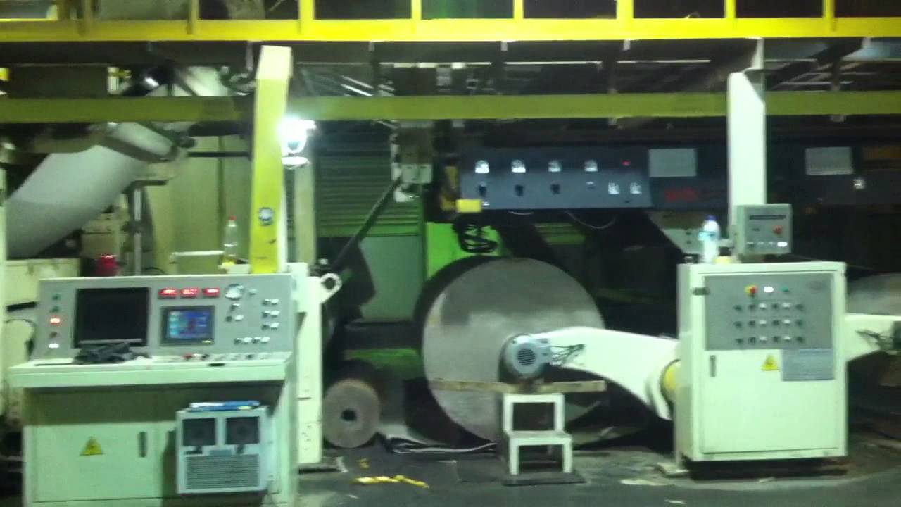 2500 width running in LMC Corrugation machine - YouTube