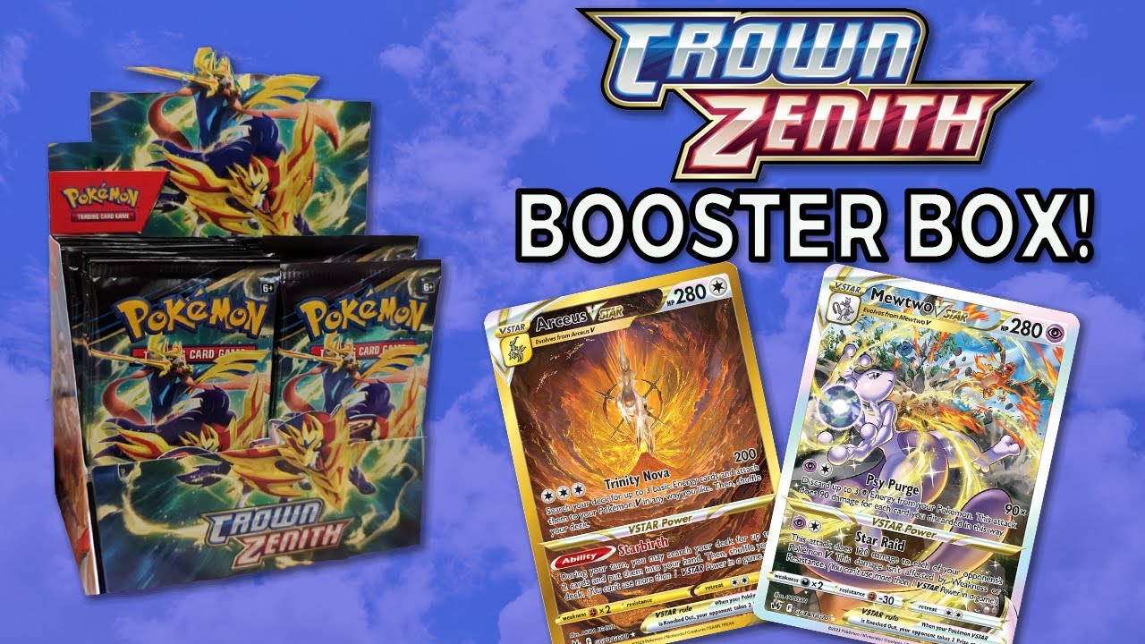 Opening a RARE Crown Zenith Booster Box! Master Set Progress! - YouTube