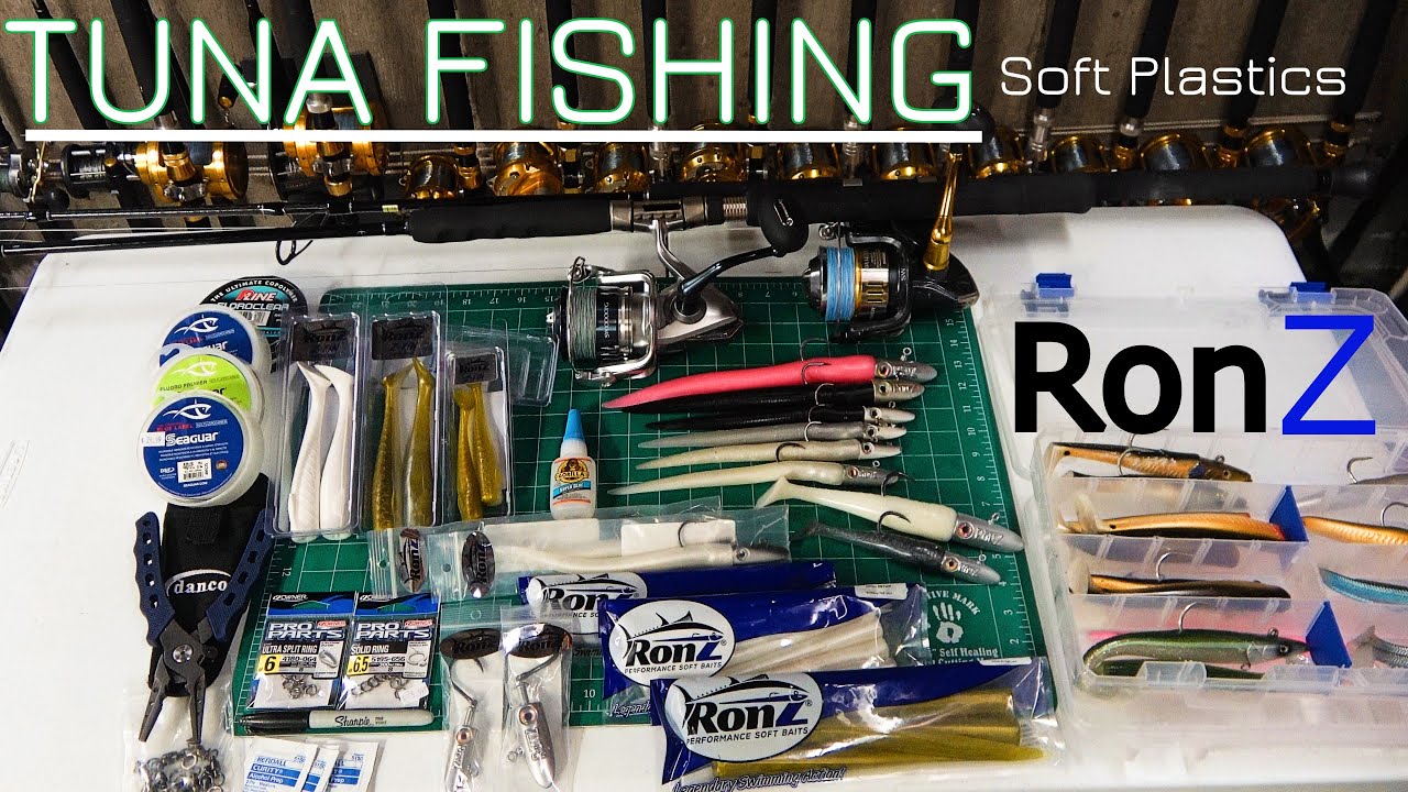 Tuna Fishing Soft Plastics | RonZ lures | Paddle tails - YouTube