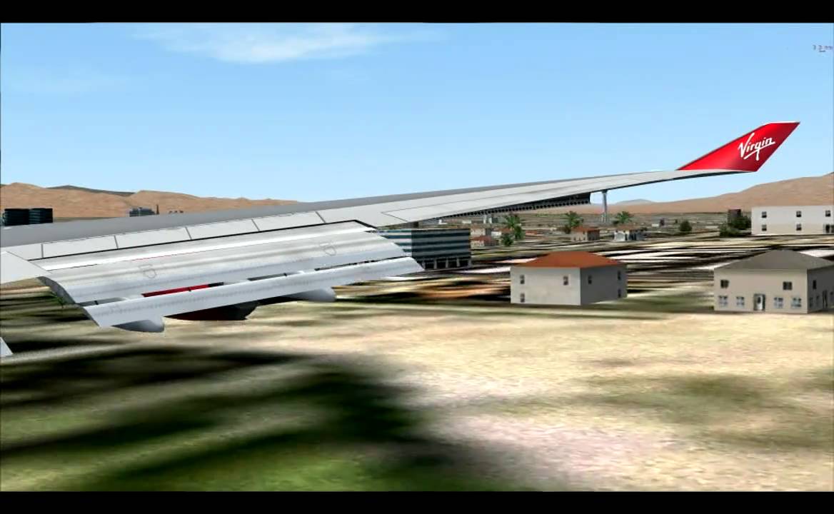 747-400 VIRGIN ATLANTIC LONDON GATWICK - LAS VEGAS - YouTube