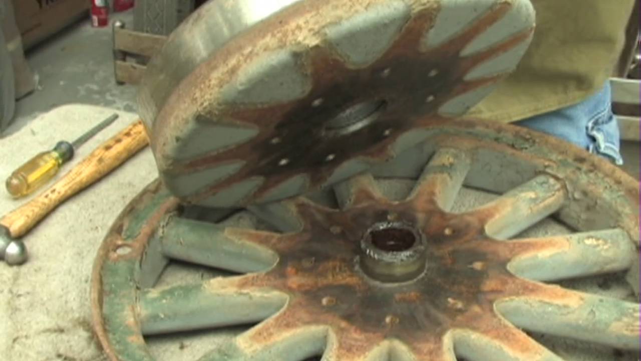 1 WOODEN WHEEL RESTORE H 264 YOUTUBE - YouTube