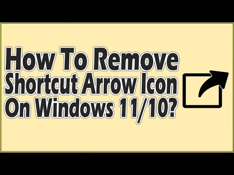 How To Remove Shortcut Arrow Icon On Windows 10 And Windows 11? - YouTube