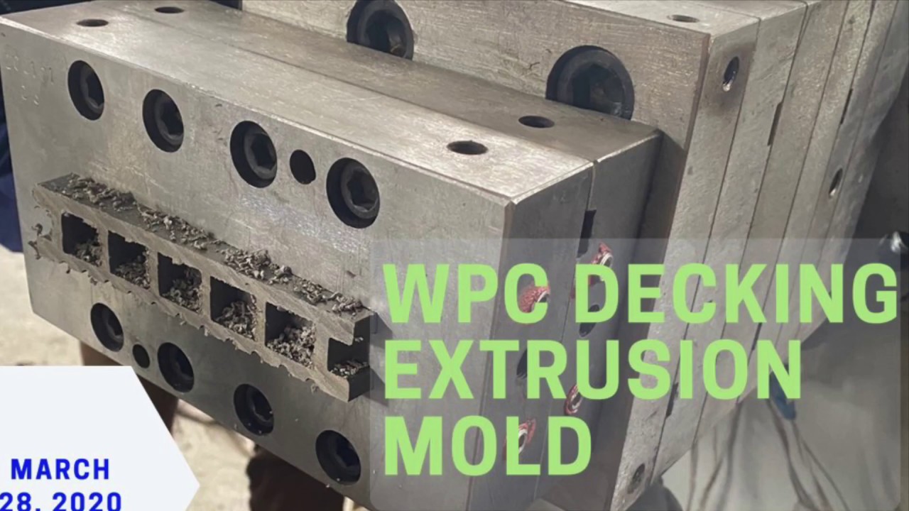 wpc composite decking mold testing - YouTube
