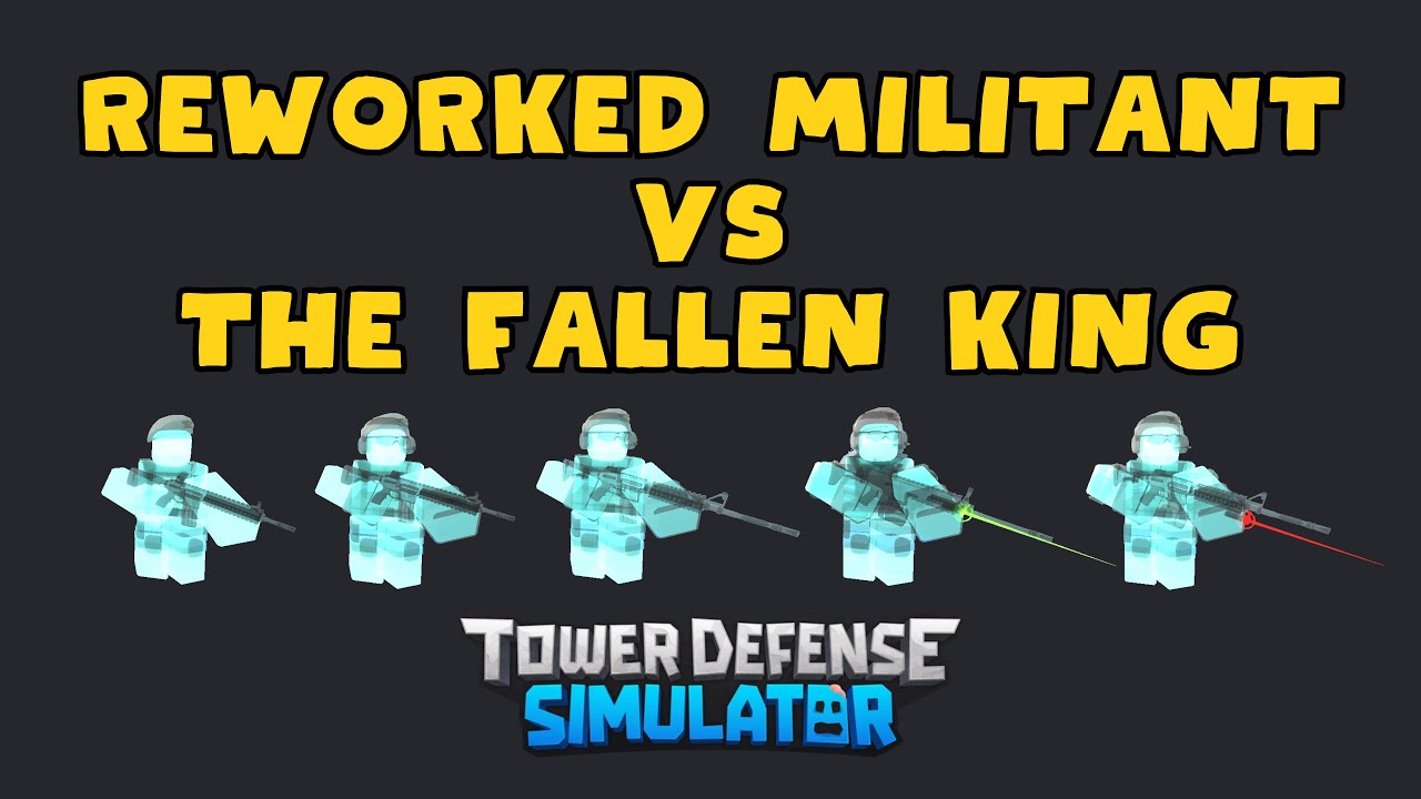 Reworked ghost Militants only vs Fallen King in TDS - YouTube