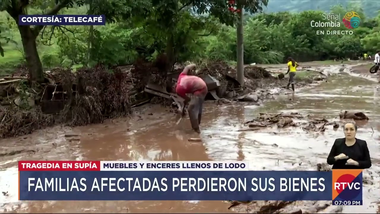 El drama de las familias afectadas por el desbordamiento del río Supía ...