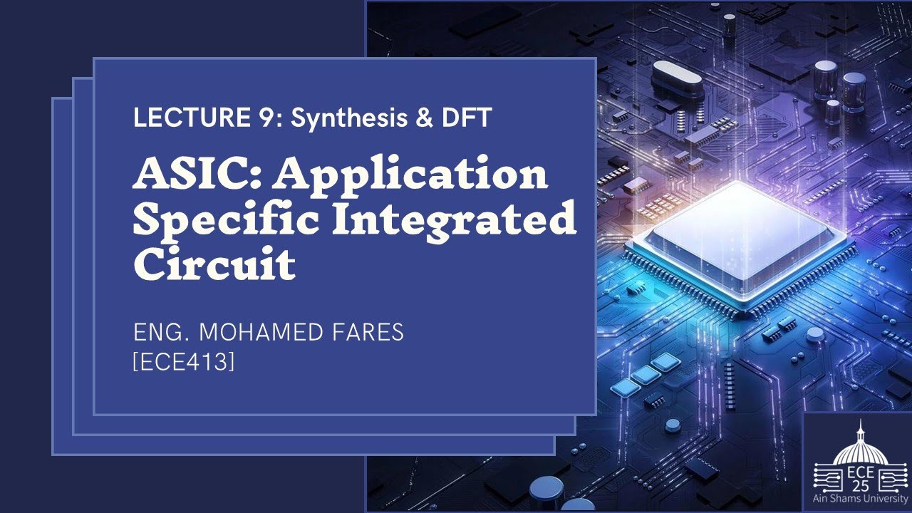 ASIC Design Course [ECE413s] - Lecture (9): Synthesis & DFT - YouTube