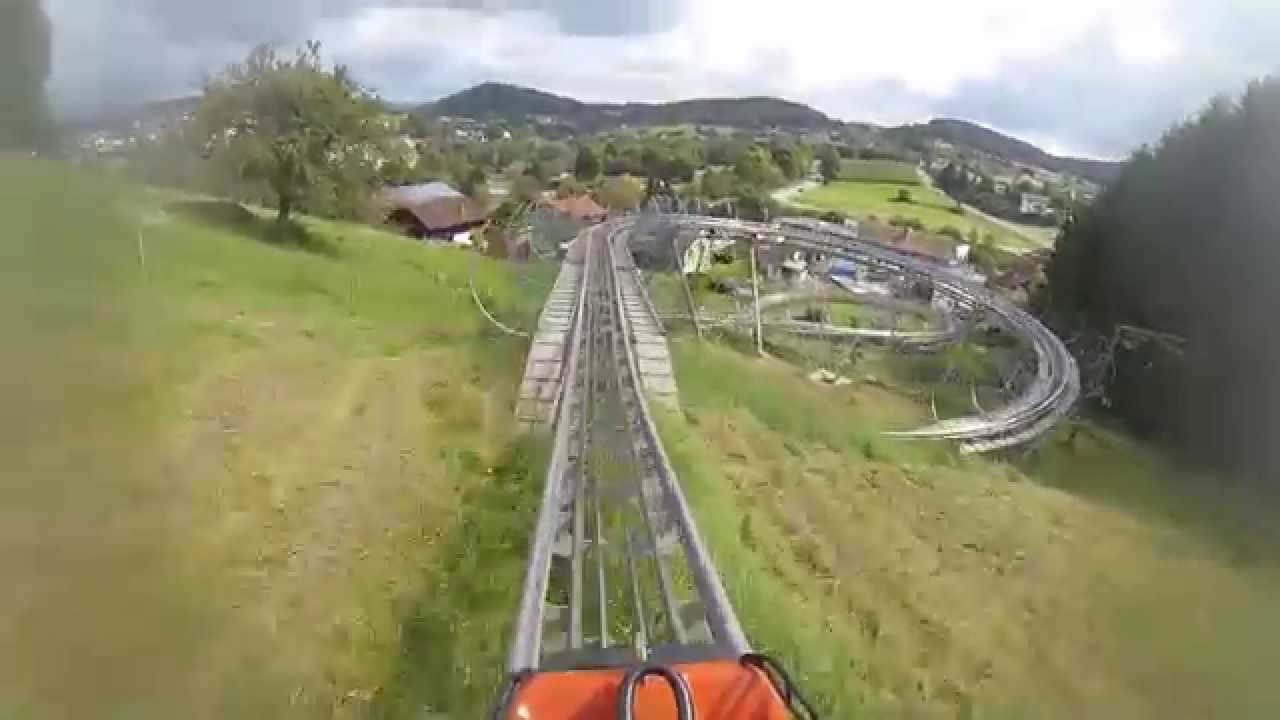 Wiegand Alpine Coaster Bärenbob Grafenau 2014 POV Onride - YouTube