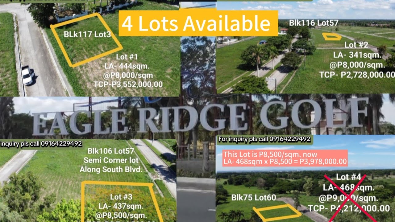 Eagle Ridge Golf Course General Trias Cavite 4 Lots Available with ...