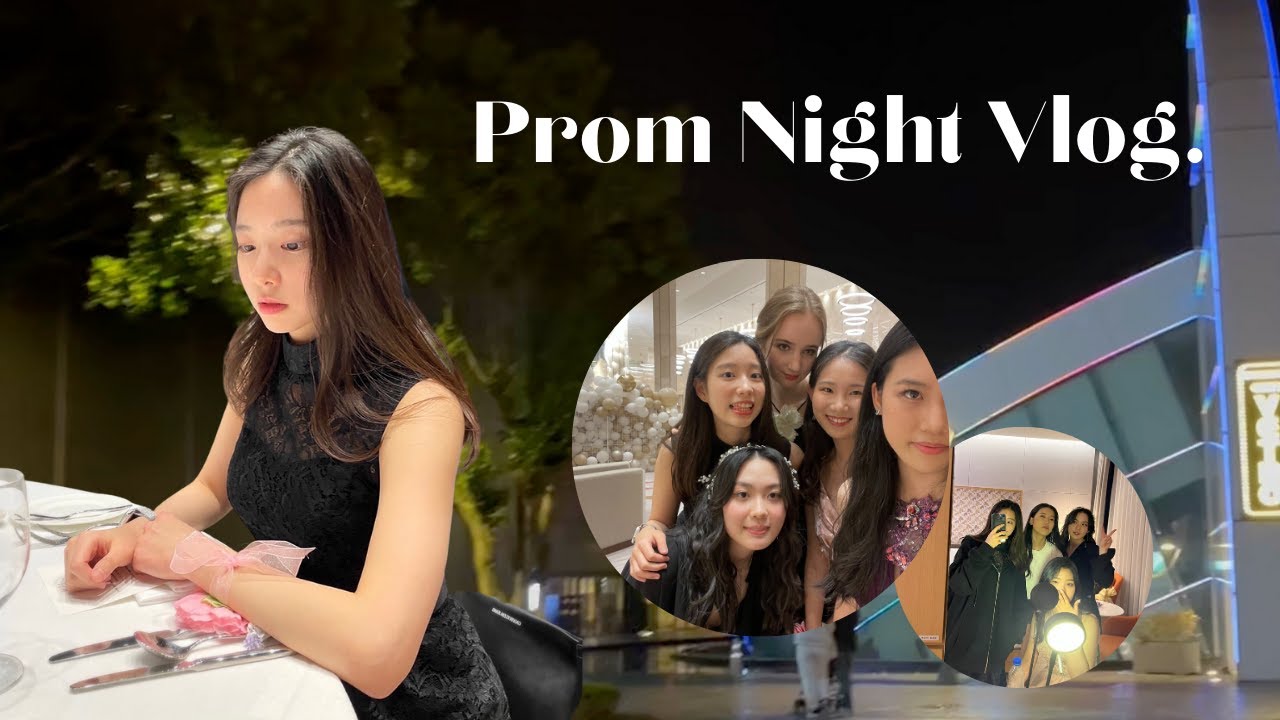 [제주국제학교 vlog] 졸업 프롬파티 브이로그 🎉 Senior prom night | friends, makeup ...