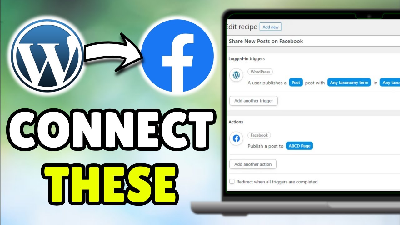 How To Link/Connect WordPress Website To Facebook Page - Add Facebook ...