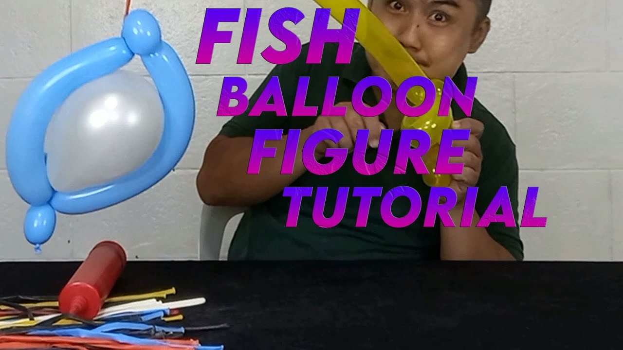 Fish with Rod Balloon Figure | Balloon Twisting Tutorial - YouTube