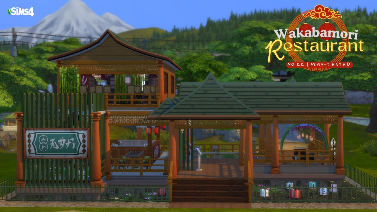 🇨🇳 Chinese Restaurant︱The Sims 4: Dine Out︱Stop Motion Build - YouTube