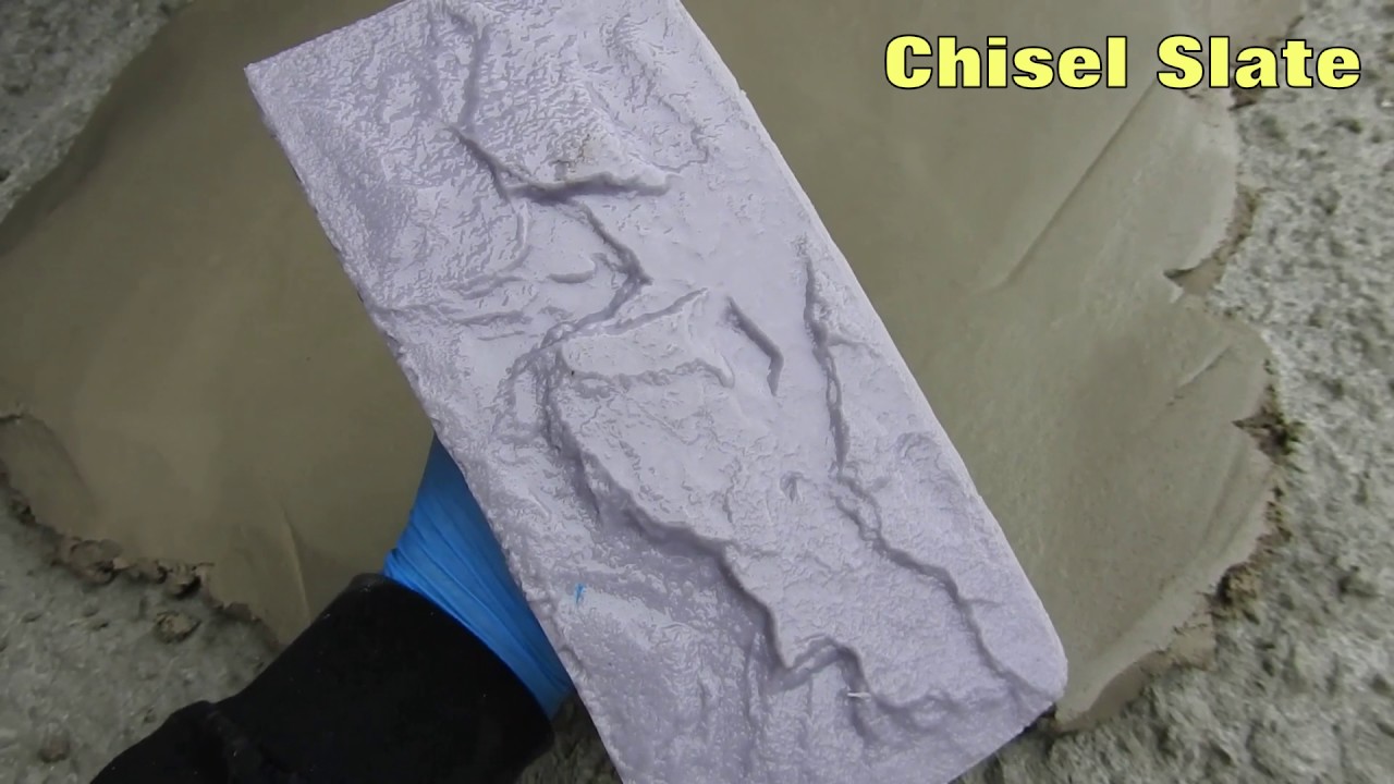 Chiseled Slate Texture Trowel for Decorative Concrete and Vertical ...